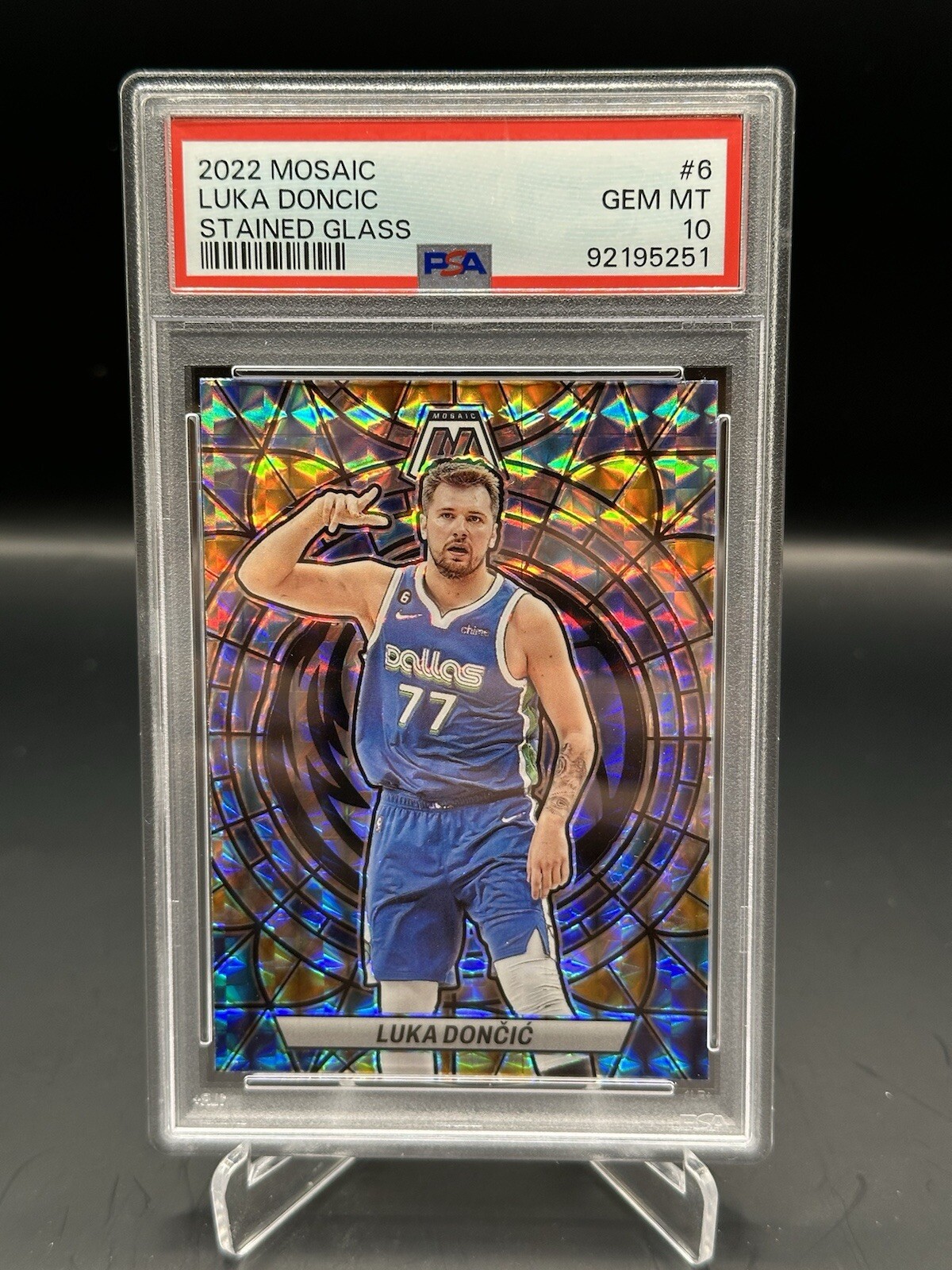Luka Doncic 2022 Mosaic #6 Stained Glass /(SSP) Price Guide - Sports ...