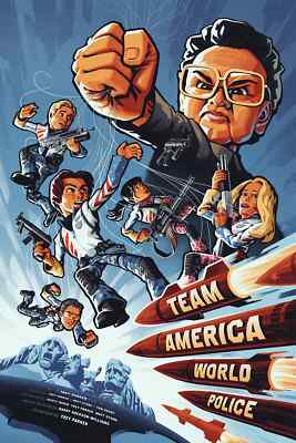 Team America World Police Freedom Variant Movie Poster Giclee Print ...