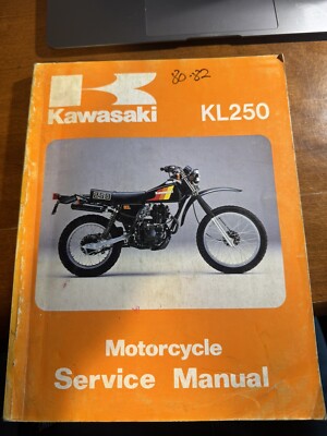 NEW 80-83 Kawasaki KL250 Service Manual #99924-1024-03 | eBay