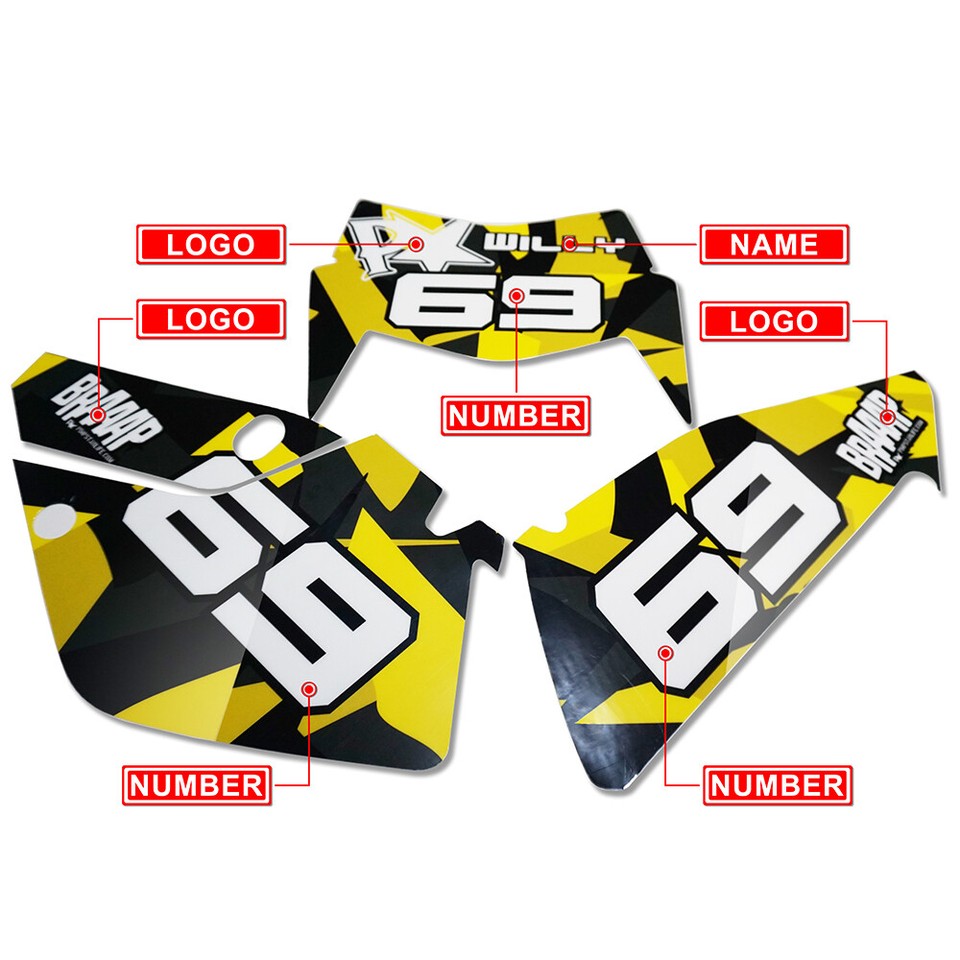 Motorbike Stickers Graphics Decals for Hypermotard Hyperstrada 821 939 ...