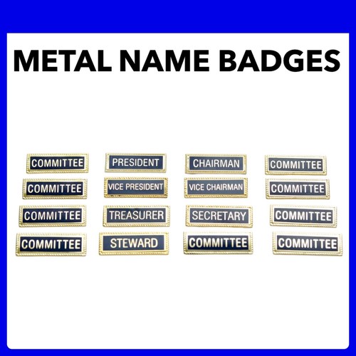 Committee Metal Name Badges for Club Committee run clubs and ...