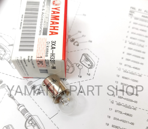 Genuine Part Yamaha RX KING RXS RXZ 12V-10W Turn Signal Light Bulb 3XA ...