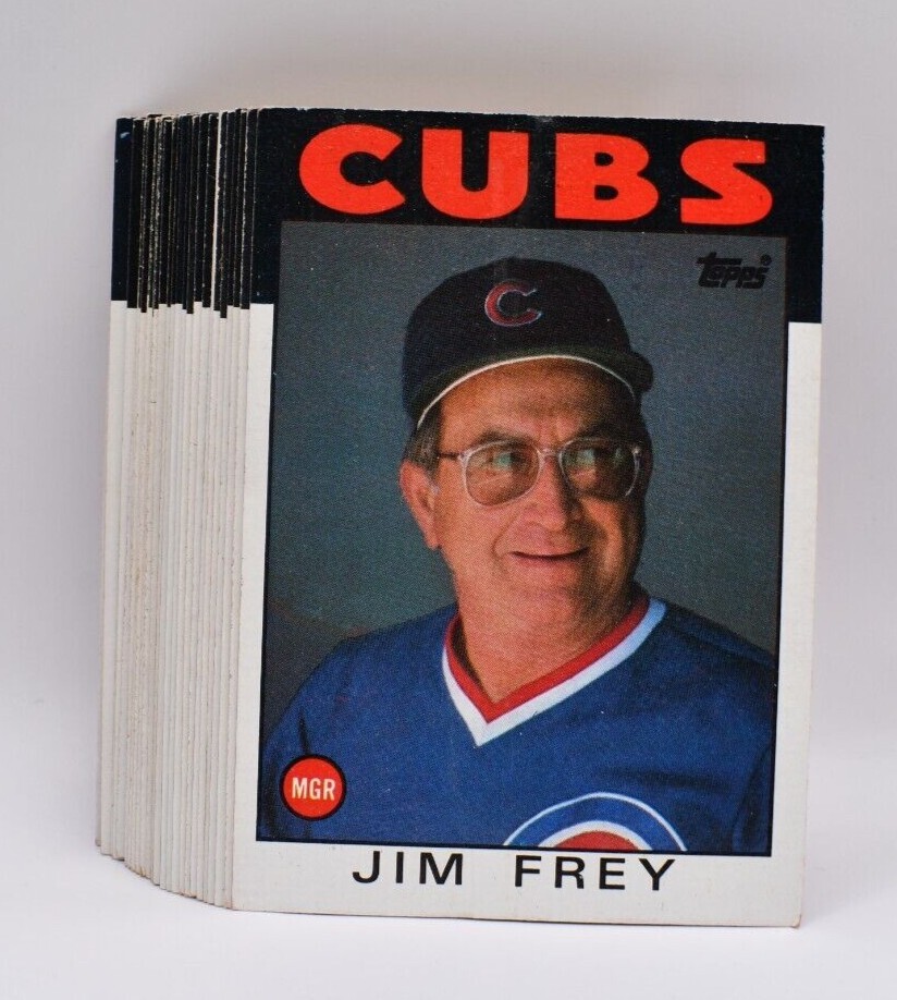 1986 Topps Baseball Chicago Cubs Team Set - Full Set 28 Cards | eBay