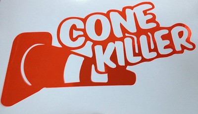 Cone Killer Autocross Macbook Sticker Decal Car Vinyl JDM illest iPad ...