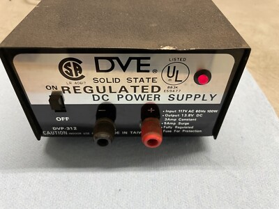 DVE Solid State Regulated DC Power Supply DVP-312 | eBay