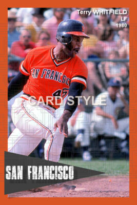 Terry Whitfield - 1980 San Francisco Giants - choose a size - full ...