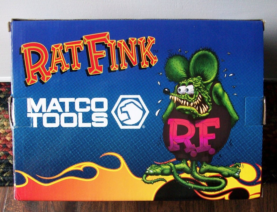 MATCO TOOLS ED ROTH RAT FINK FIGURE 1964 PONTIAC GTO FLAMES DIE CAST ...