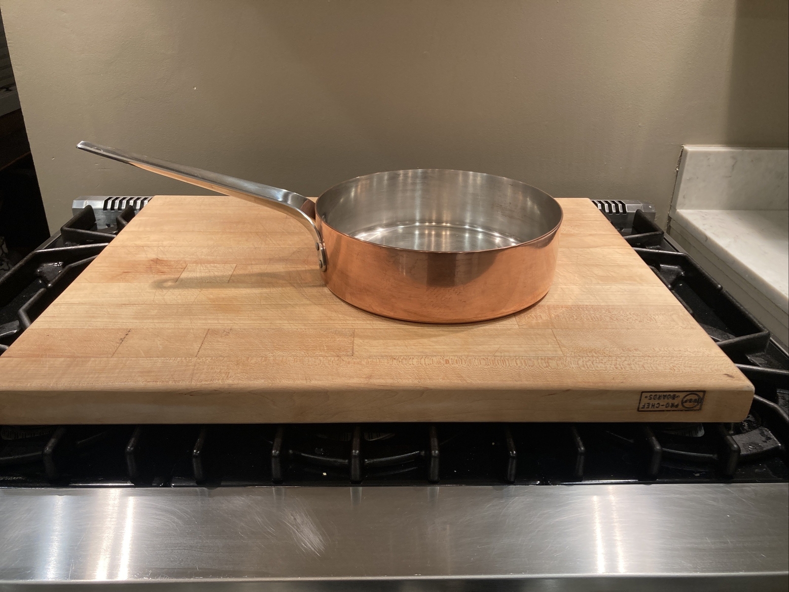 Tin lined with stainless steel handle? : r/Coppercookware