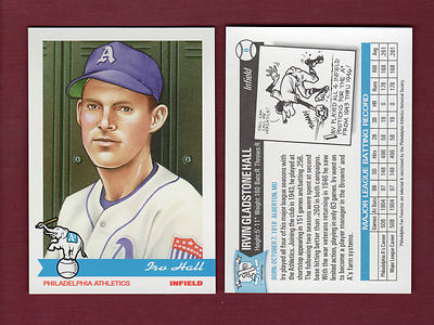 #6 IRV HALL, Philadelphia Athletics A's Historical Society (1998 PAHS ...