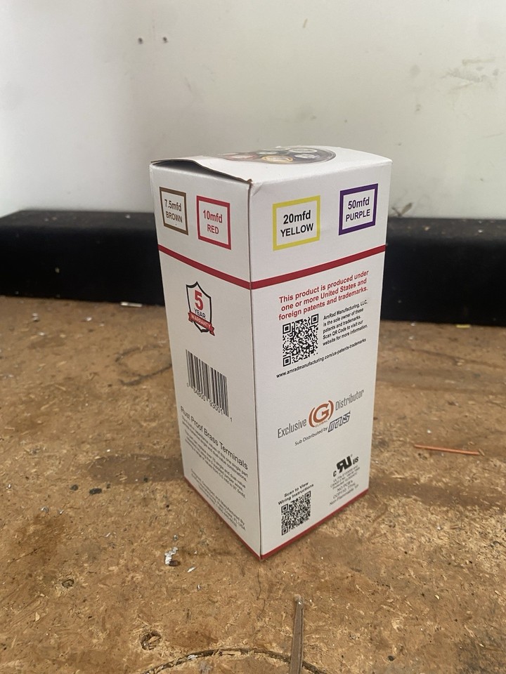 Amrad Turbo 200X Universal Motor Run Capacitor 97.5 Mfd | eBay