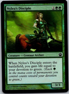 Magic the Gathering Nylea's Disciple Theros Foil MTG Free Shipping! | eBay