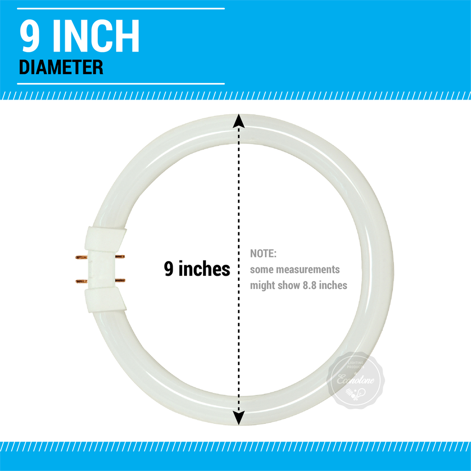 Satco FC22T5/841 Fluorescent 9 Inch Circline 22W T5 4-Pin 2GX13 4100K ...
