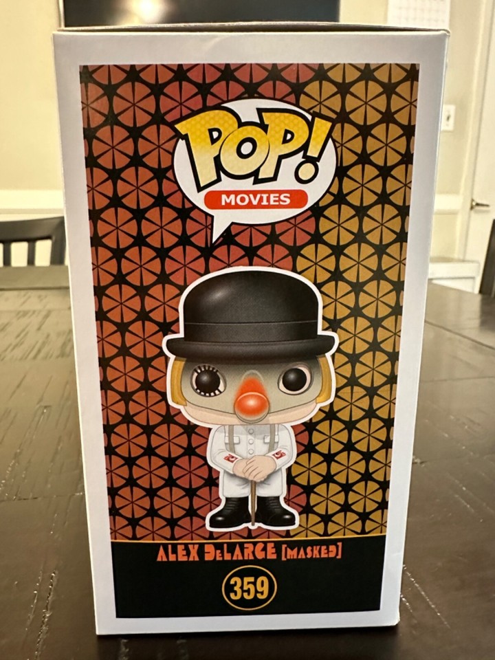 Funko Pop Alex DeLarge Masked A Clockwork Orange Stanley Kubrick Hot ...