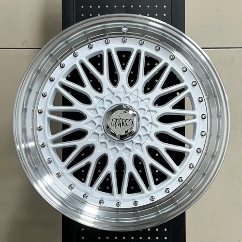 20" Wheels 20x8.5 +35 5x112/5x114.3 White Machined Lip RS Style W883 ...