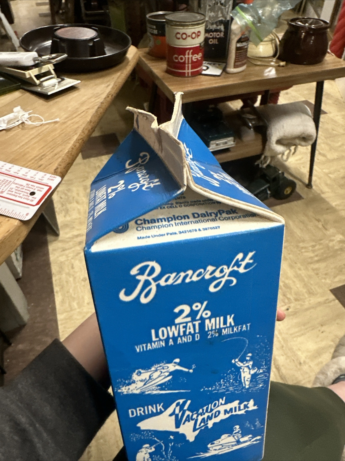 Bancroft Dairy Milk Box Half Gallon With Pink Container Marquette Mi ...