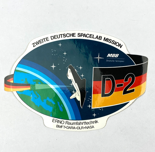 NASA Spacelab Mission Decal Sticker Vinyl D2 Deutsche Aerospace German ...