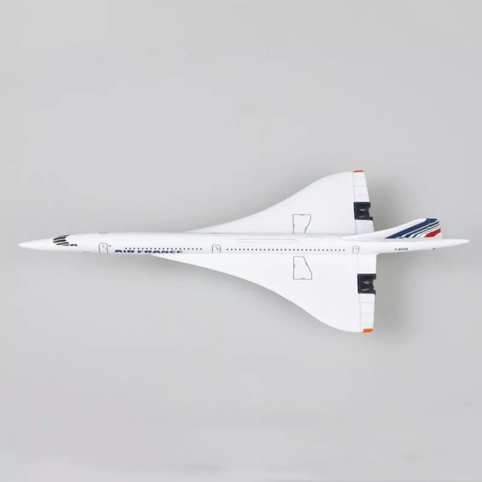 1:400 Scale Diecast Alloy Air France Concorde Plane Model With Display ...
