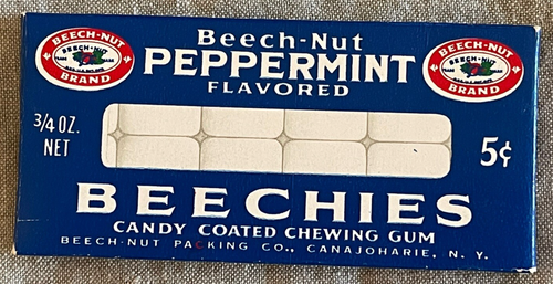 Vintage 1950's-60's BEECH-NUT PEPPERMINT FLAVOR BEECHIES GUM Unopened ...