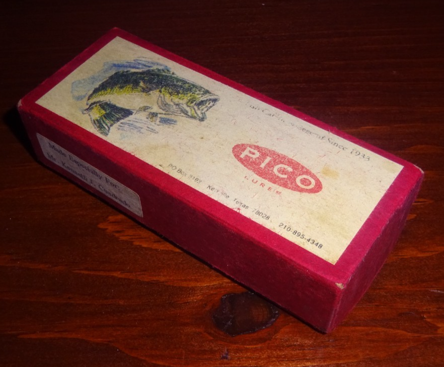 Pico Lures Pico Pop 2-pc Box Only, 4.5" Lx 1.75"W x 1.25"D Red/White ...