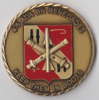4 - 5 ADA BN Renegades Keep Them In Boots Oath Challenge Coin 2 " DIA C ...