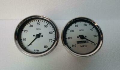 Smiths Replica 100mm Speedometer 140 MPH anti clock Tachometer clock ...