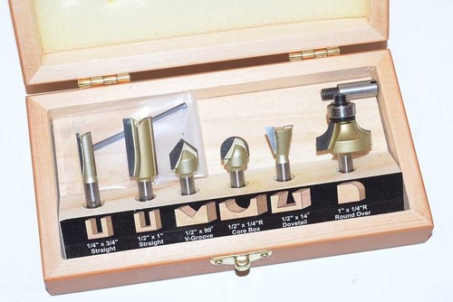 New MASTERGRIP 6-Piece Router Bit Set with Case | eBay