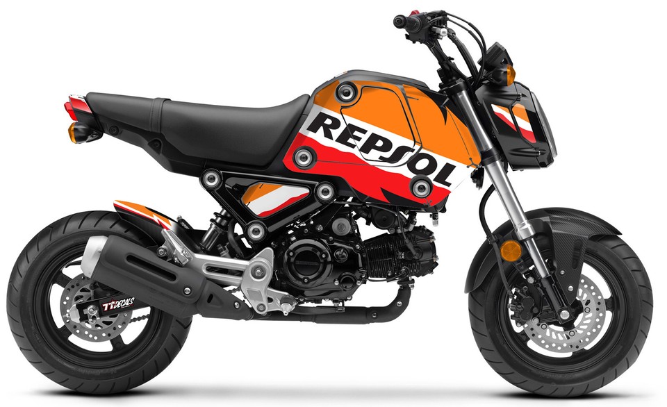 Grom Repsol MSX125 Graphics RCV125 Decal Sticker Kit 2021 2022 2023 ...