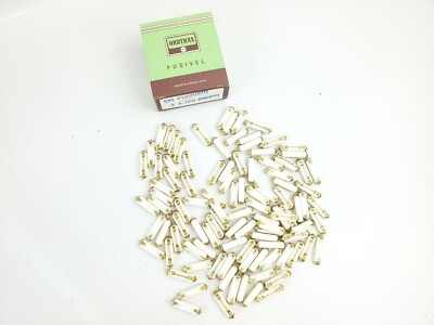100pc Ceramic/Bakelite 8A White Torpedo Bullet Style Fuses ATS GBC ...