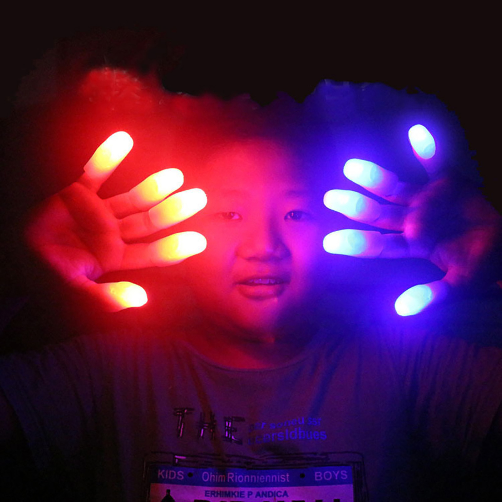 2x Trick Props Light Up Thumbs Induction light Flashing Fingers Finger ...