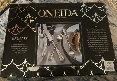 Oneida Juilliard Fine Flatware Set - 53 Pieces Including Steak Knives ...