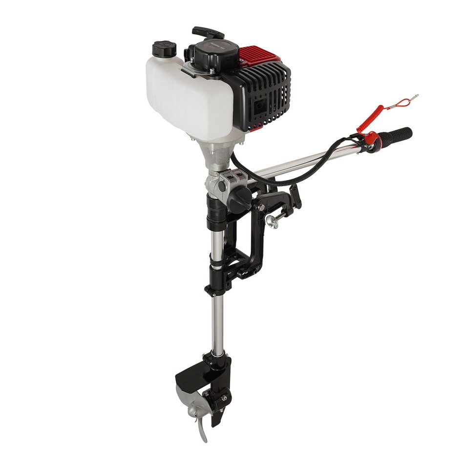 2 Stroke 2.3 HP Outboard Motor Kayak Boat Engine Heavy Duty air cooling ...