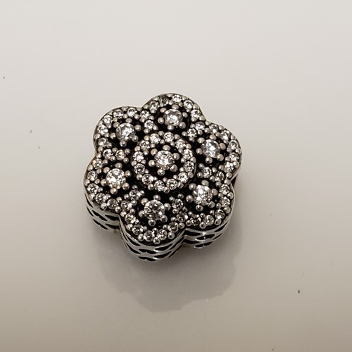 Pandora Sterling Silver Crystallized Floral Winter Snowflake Cz Charm ...