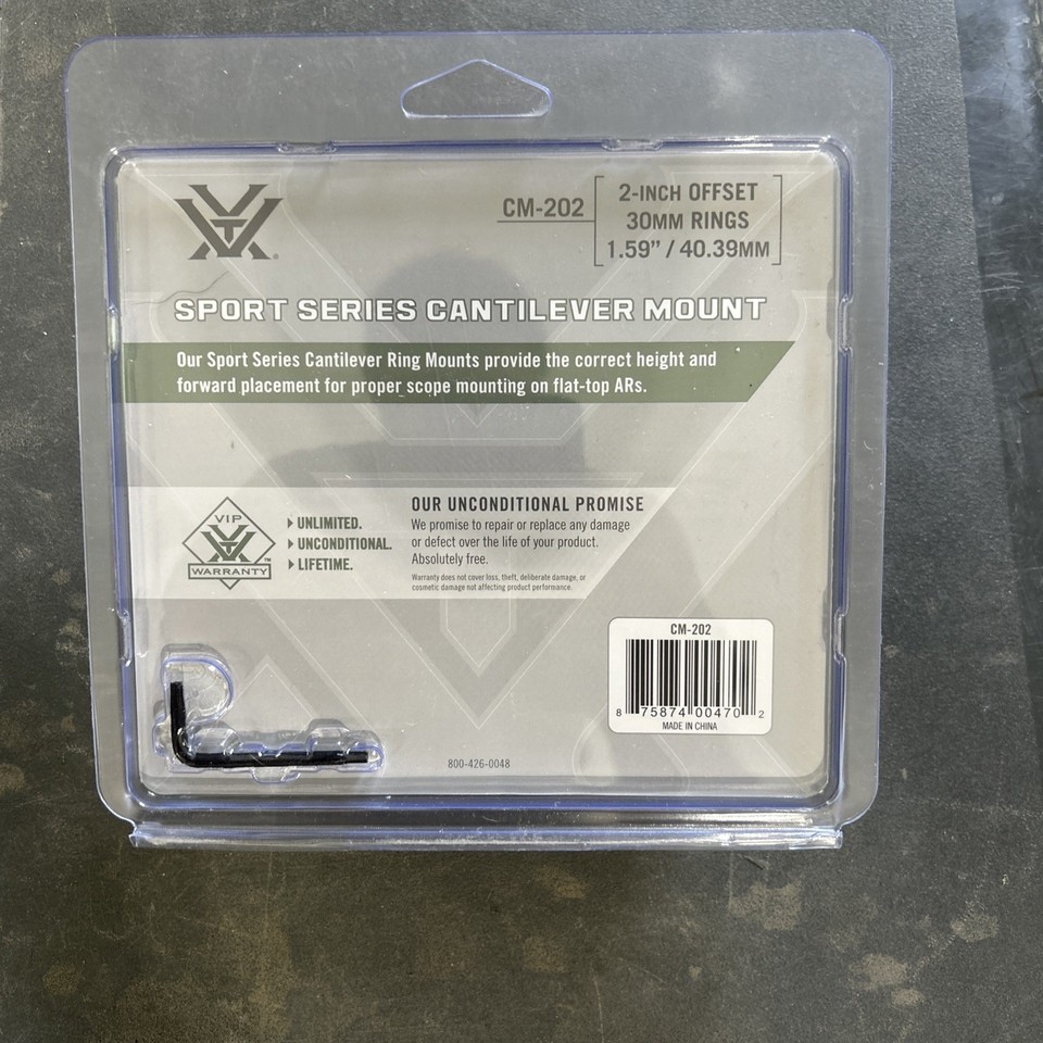 Vortex CM202 Sport Cantilever 30mm Ring Mount 875874004702| eBay