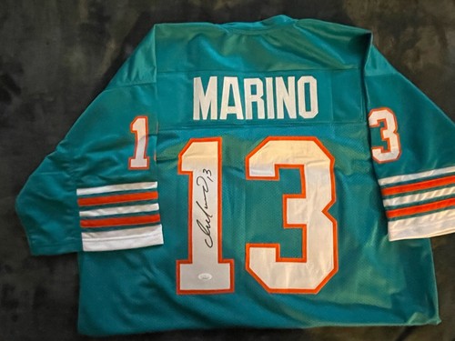 DAN MARINO SIGNED AUTOGRAPHED MIAMI DOLPHINS CUSTOM JERSEY JSA COA | eBay