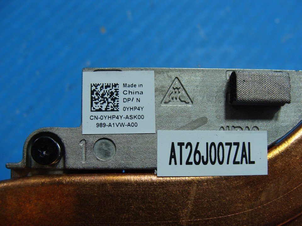 Dell Precision 7530 15.6" CPU Cooling Fans w/Heatsink YHP4Y AT26J007ZAL ...