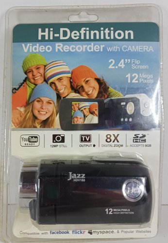 Jazz HDV180 HD Video Recorder Camera 12 Mega Pixels Streamer Camcorder ...