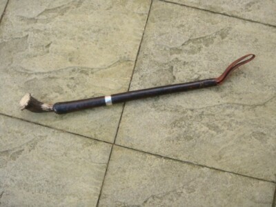 William Hutton antique riding crop whip antler leather & silver ...