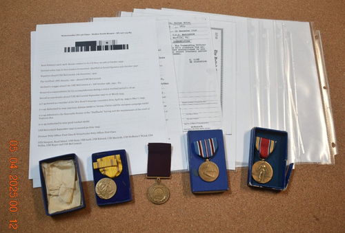 WW2 US Navy Good Conduct Medal Group - Escort Destroyer European ...