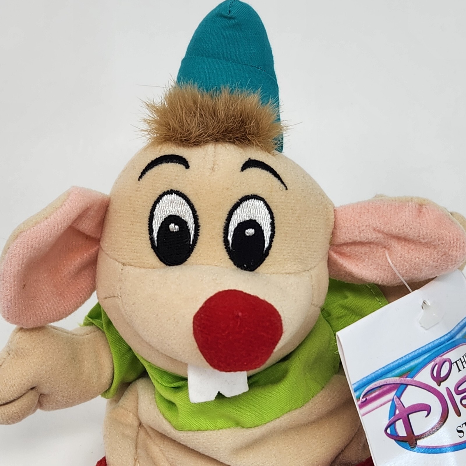 6" DISNEY STORE CINDERELLA GUS MOUSE STUFFED ANIMAL PLUSH TOY BEAN BAG ...