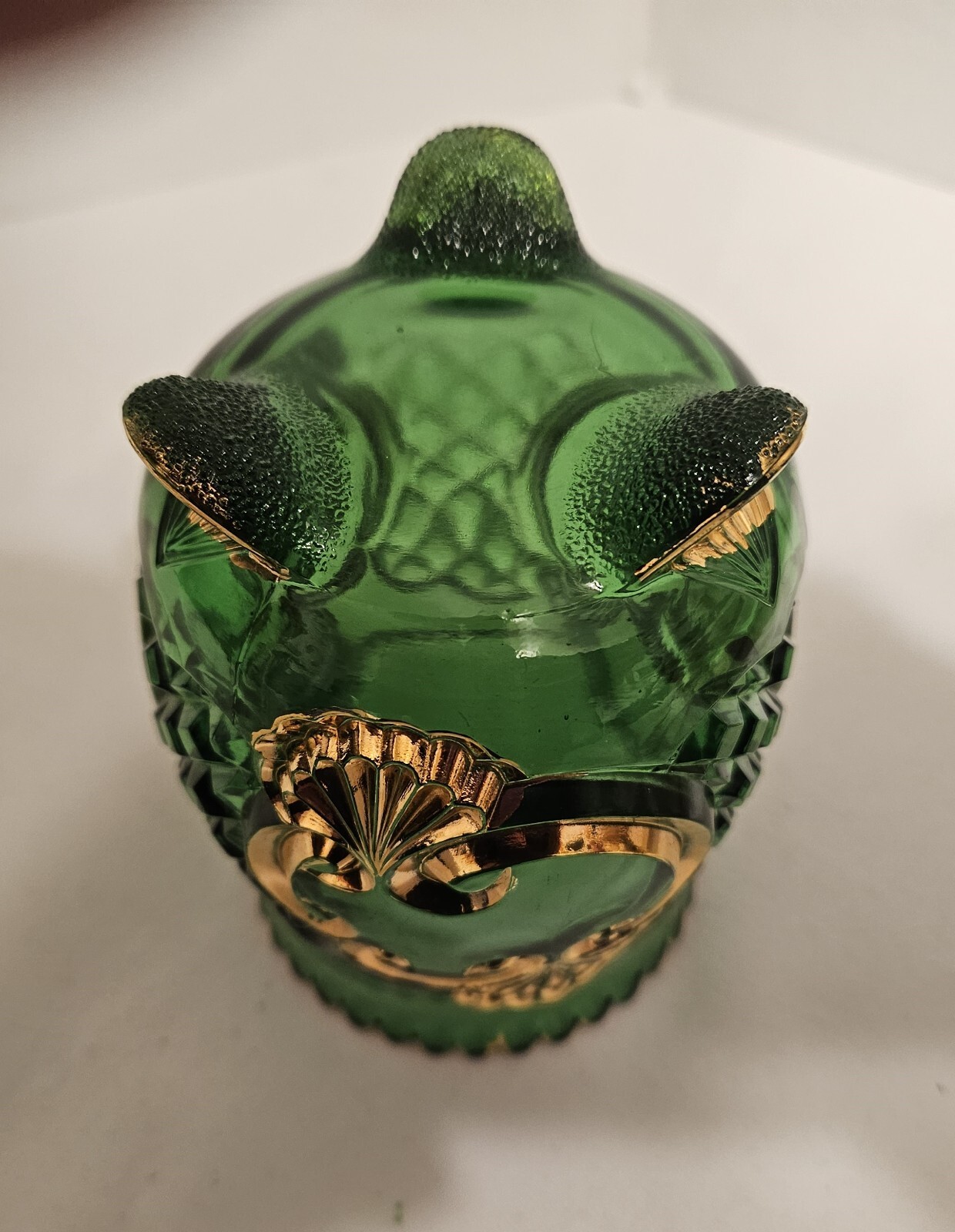 EAPG Riverside Croesus Pattern Emerald Green Spooner | eBay