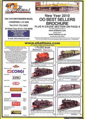 Hattons New Year 2010 8 pages Bachmann Digby Dapol Q1 Heljan lots Emily ...