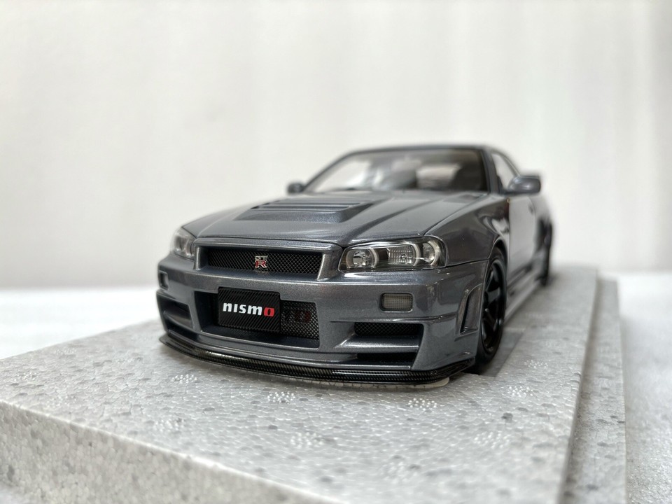 1/18 MotorHelix Nissan Skyline R34 GT-R Nismo Z-tune Gun Metallic Gray ...