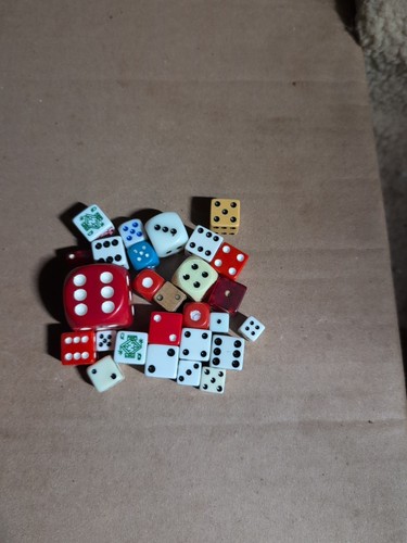 Vintage Modern Dice Mixed Lot 27 Various Sizes Shapes Color | eBay