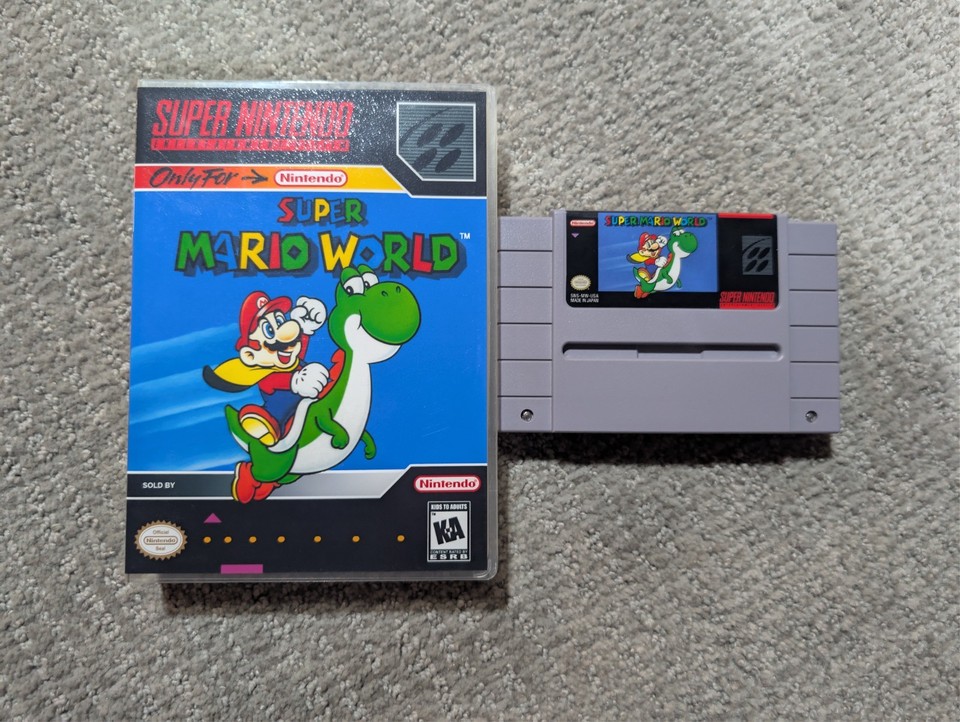 Nintendo SNES Console Bundle w/ Super Mario World, Controllers, Posters ...