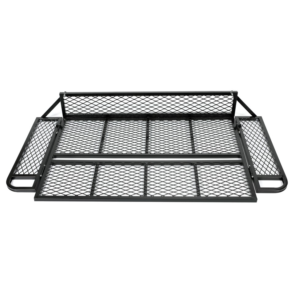 For Universal ATV Rear Drop Steel Cargo Basket Rack Storage Carrier Kit ...