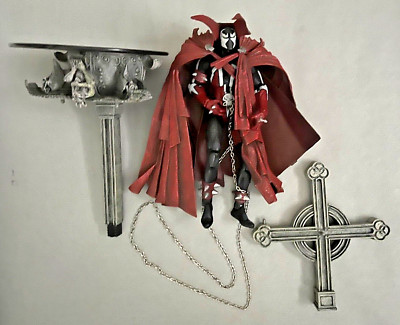 MCFARLANE SPAWN 10TH ANNIVERSARY W/CROSS BASE STAND - SEE DESCRIPTION ...