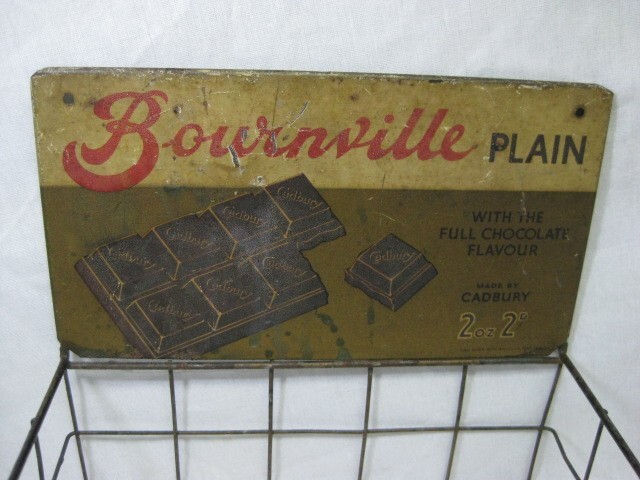 ANTIQUE BOURNVILLE (CADBURY) CHOCOLATES UNIQUE HANGING STORE DISPLAY ...