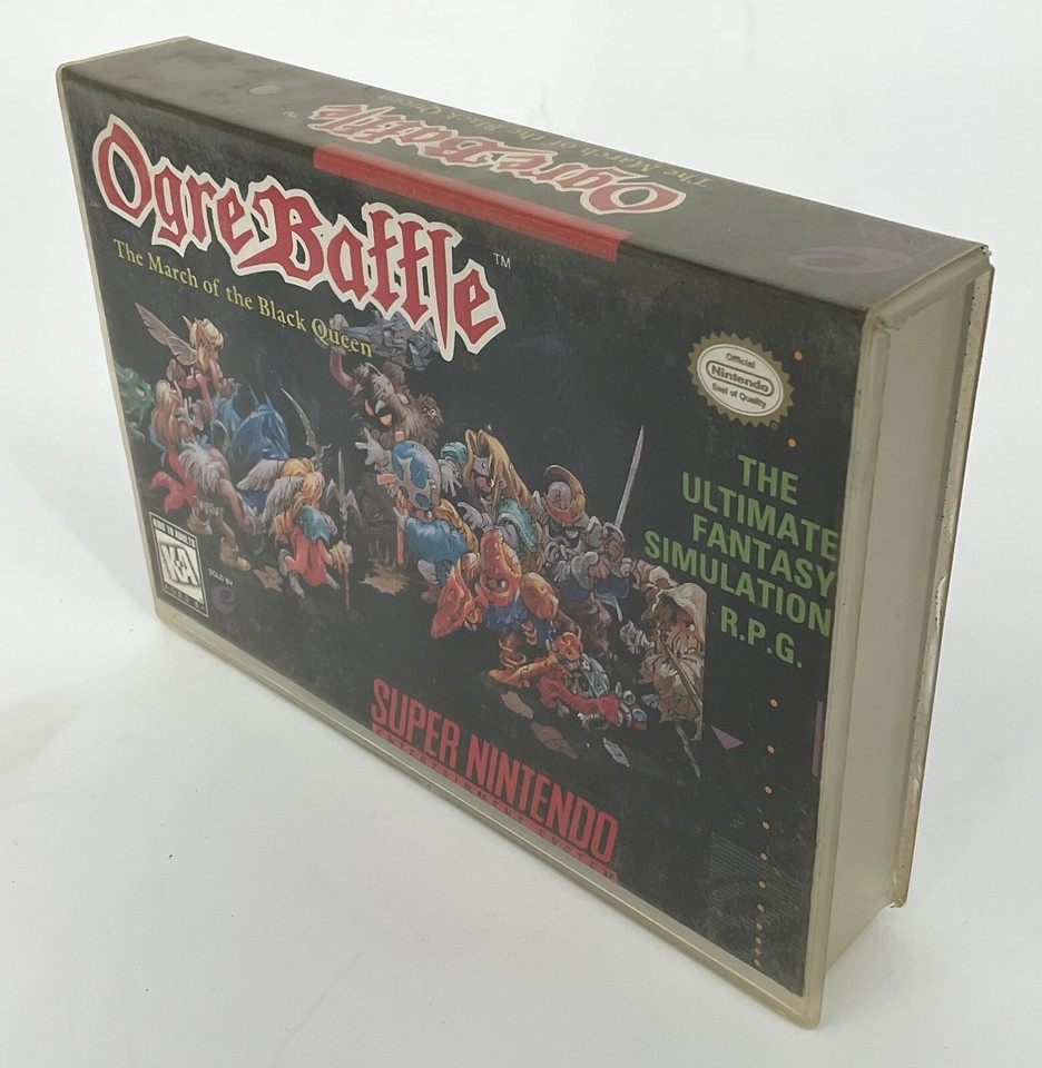 Ogre Battle The March of The Black Queen (SNES, 1993) Clamshell Case | eBay