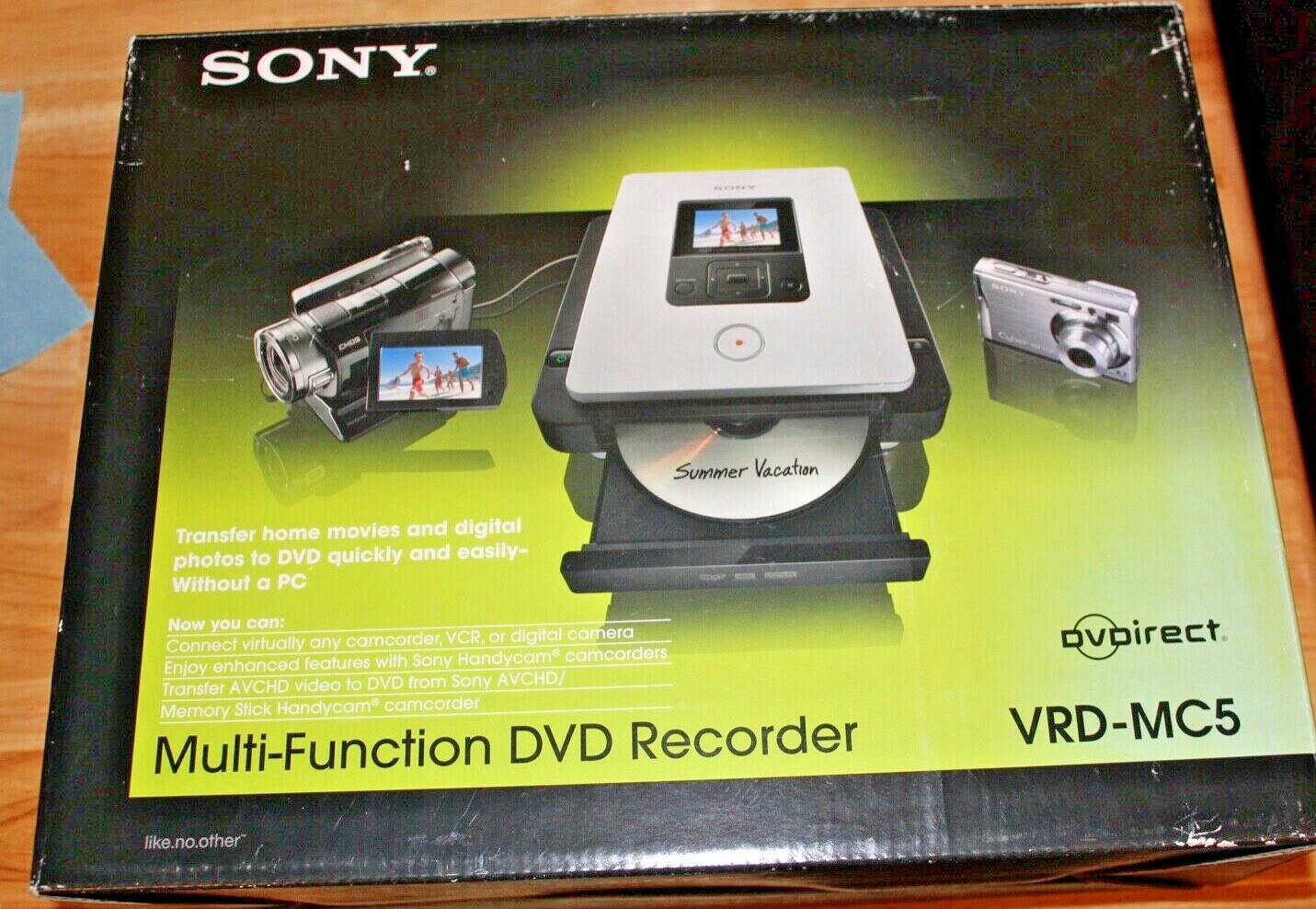 SONY VRD-MC5 DVDIRECT MULTI-FUNCTION DVD RECORDER NEW UNUSED ALL TESTED ...