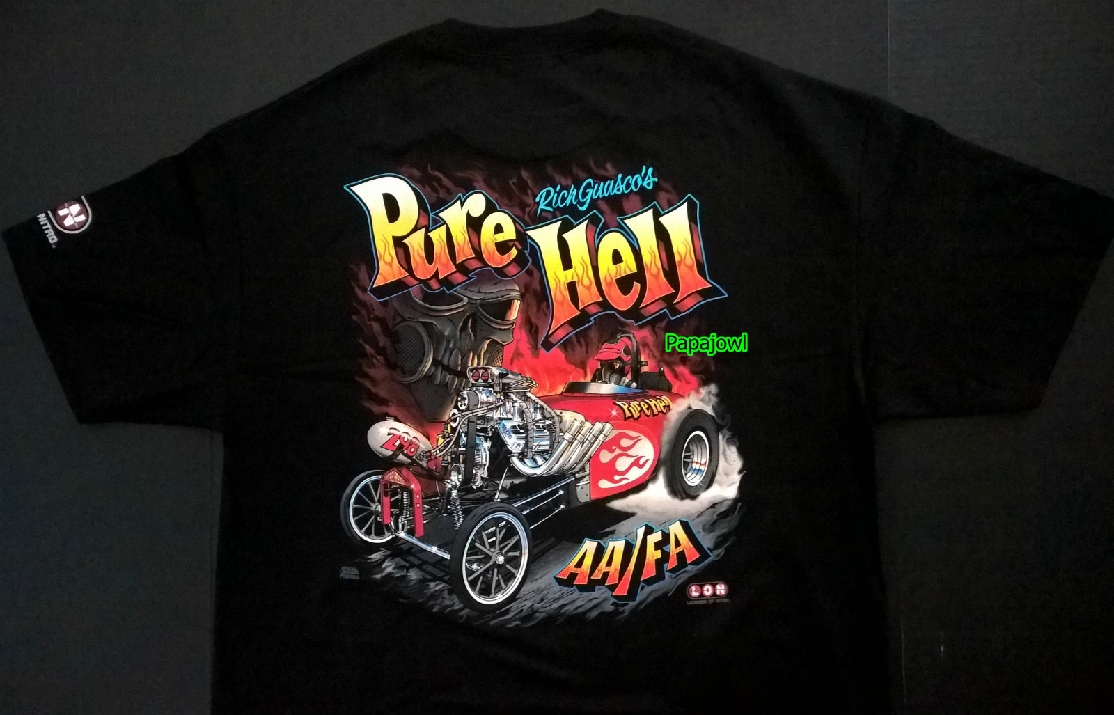 PURE HELL Rich Guasco's Drag Racing AA Fuel Altered T Shirt Austin ...